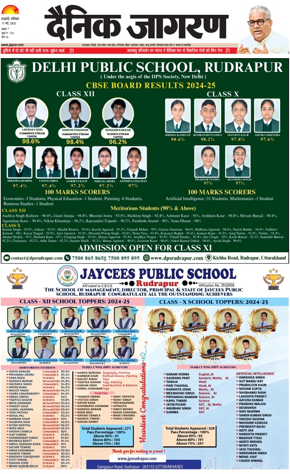 U.S.Nagar EPaper, Today U.S.Nagar City News Paper, Latest U.S.Nagar ...